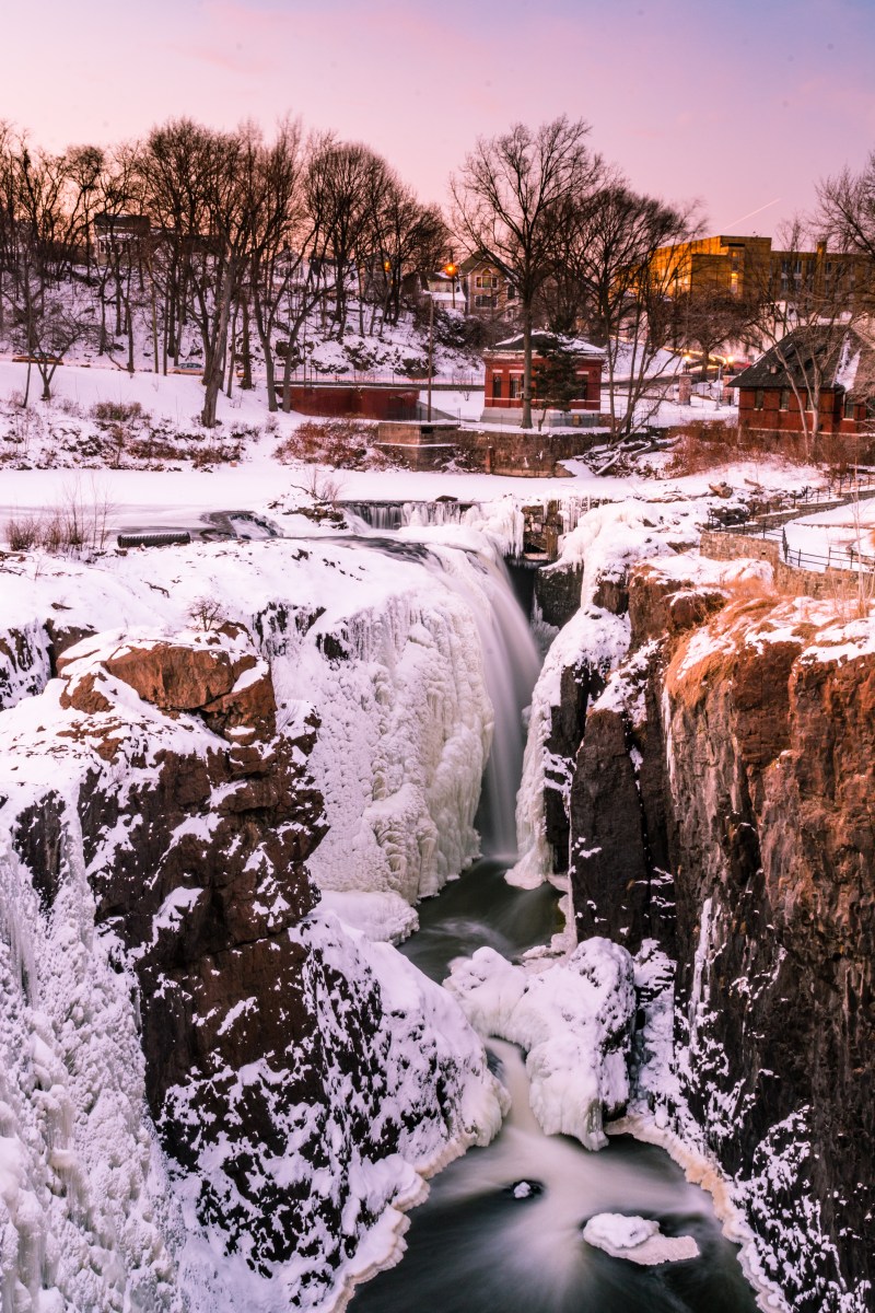 Paterson Great Falls Frozen Waterfall – Timelapse Travels
